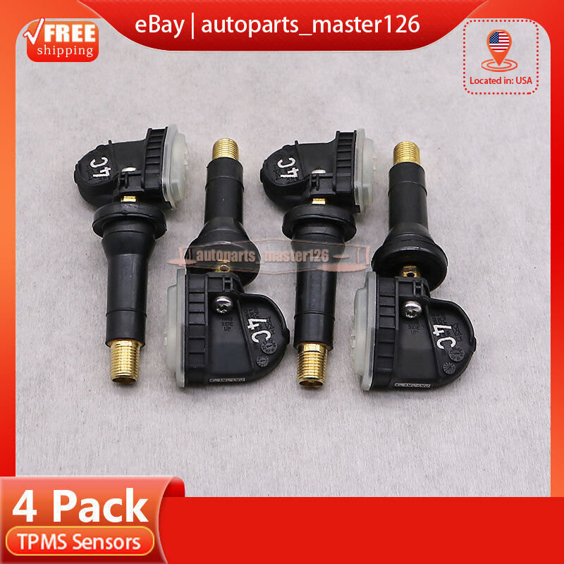 4x NEWEST 433MHz TPMS Tire Pressure Sensor 13540603 For GMC Chevy Buick ...