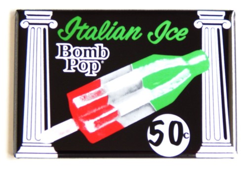 Italian Ice Cream FRIDGE MAGNET sign popsicle flag | eBay