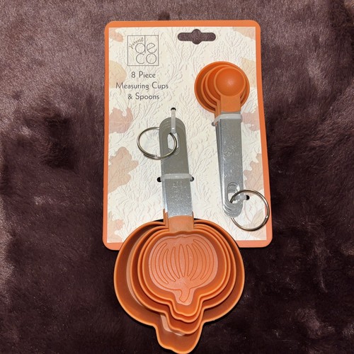 pumpkin 8 Piece measuring cups And Spoons | eBay