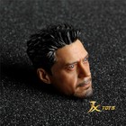JXtoys 1/6 Man Tony Stark Head Sculpt Carving Model F 12" Male Figure ...