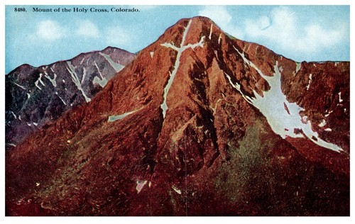 Postcard Chrome era Mount of the Holy Cross Colorado | eBay