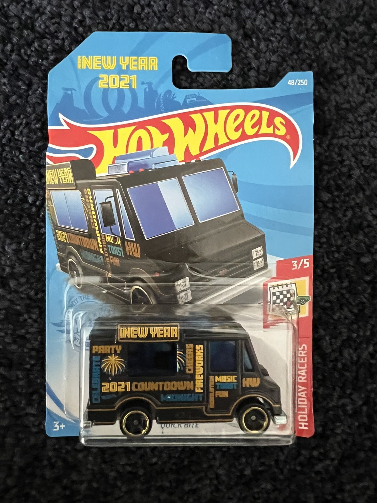 Hot wheels HW Holiday Racers Quick Bite New Year 2021 Black GRY78-M7C5 ...