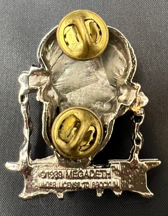 MEGADETH VINTAGE 1989 PIN BADGE | eBay