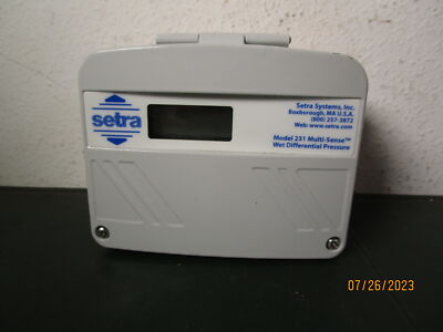 Setra Systems Model 231 Multi Sense Wet Differential Pressure Switch | eBay