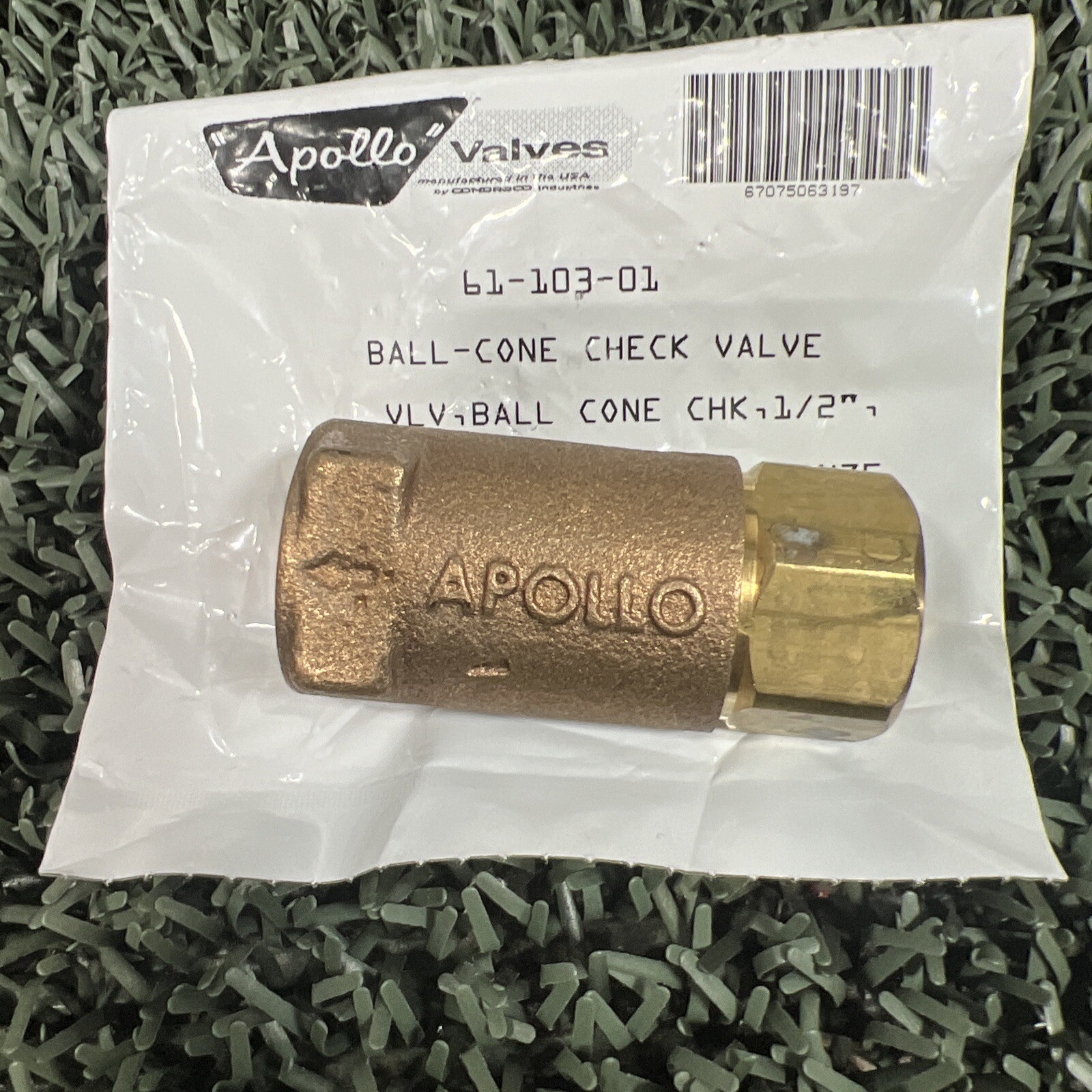 1 - Apollo 62-103-01 Stainless Steel Check Valve 2 Npt Ptfe Ball Cone 0 ...