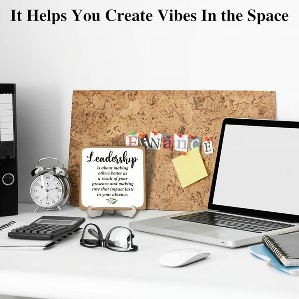 5" Sign Gift - Leadership Definition - Leadership Gifts Wooden Plaque ...