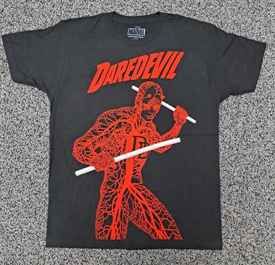 Daredevil NEW Shirt Size Large Marvel Comics Cover Sonar Vision Veins ...