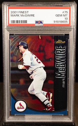 91018605 MARK MCGWIRE 2001 Topps Finest 75 PSA 10 | eBay