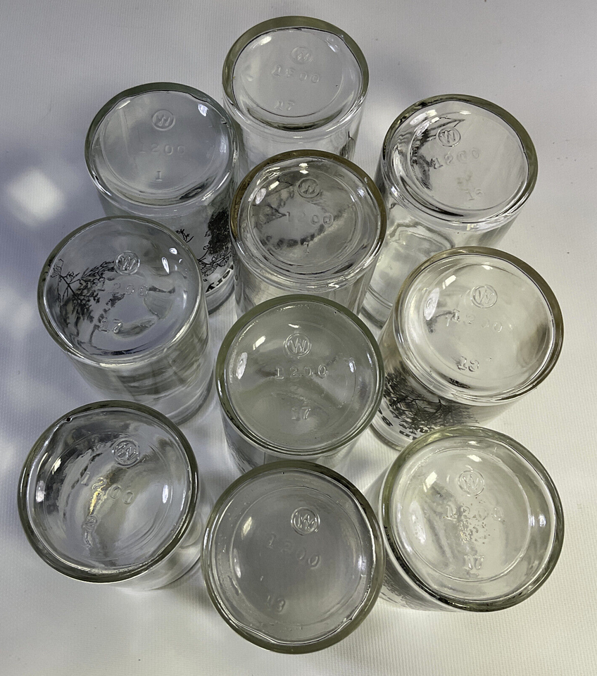 Wheaton Spice Jars Glass Bottles with Cork Tops 8-PCS set Vintage 70's ...