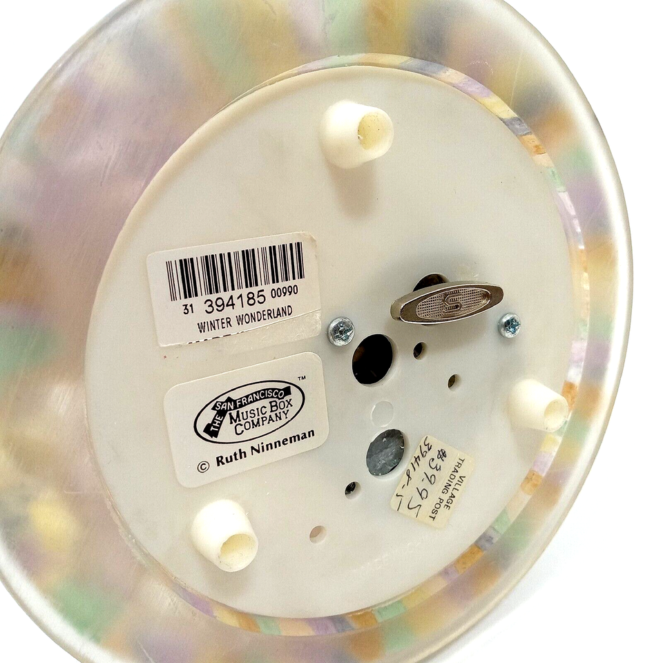 San Francisco Co Music Box Winter Wonderland Kids Riding on Bear Ruth ...