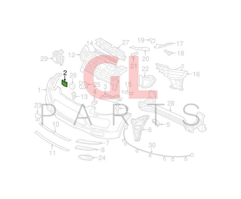 FOR PORSCHE CAYENNE 2010-2014 Bumper Bracket Holder Left 95850577300 ...