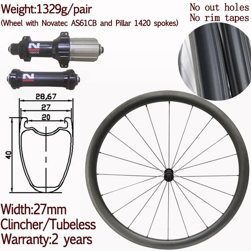700C Road Bike Wheelset 27*40mm carbon fiber Wheels Ceramic DT 350S ...