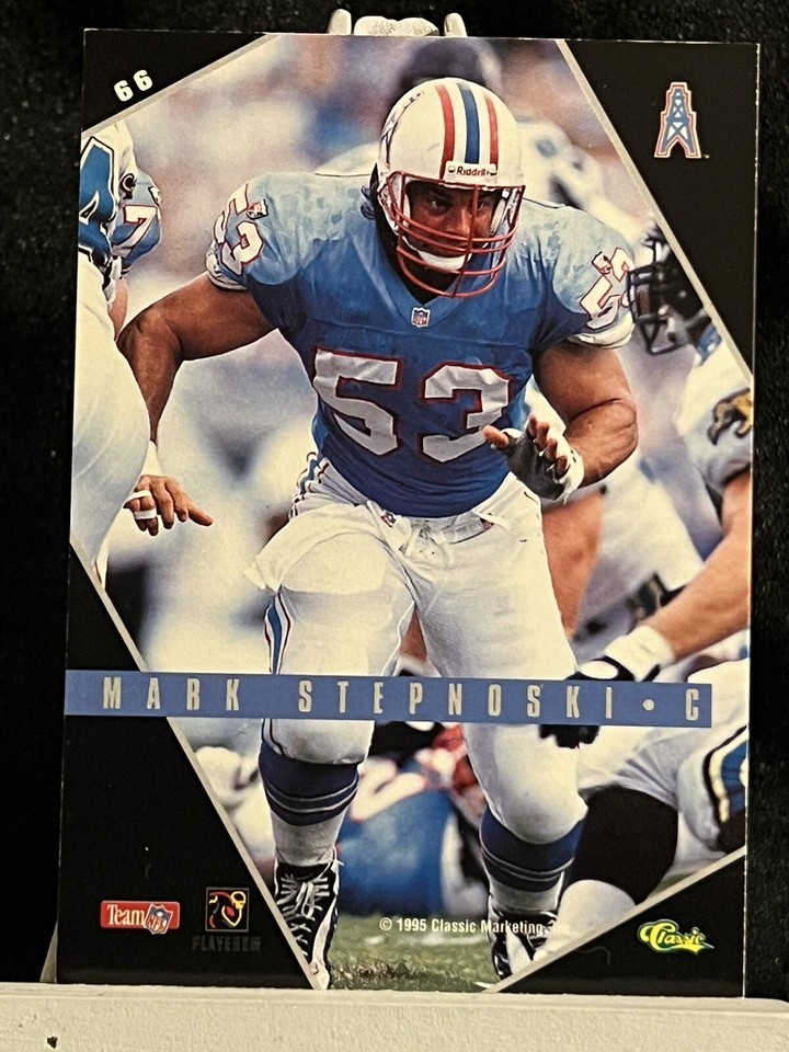 1995 Images Live Houston Oilers #66 Mark Stepnoski Football NFL Card | eBay