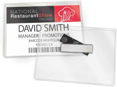 GBC Magnetic Badge Holders, 3 Touch Point Magnet, for Horizontal 4 x 3 ...