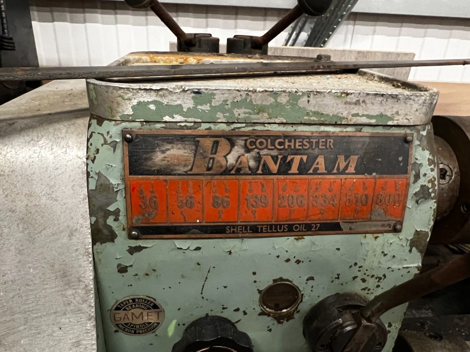 Colchester Bantam Metalworking Lathe 3 Phase and 1 Phase Inverter ...