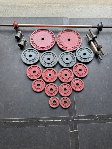 Vintage Standard Durbin Durco Set With Bar. HTF Set Vintage Barbell ...