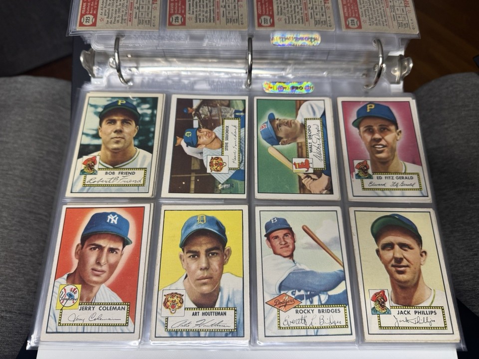 1952 TOPPS BASEBALL COMPLETE SET LOW# 1-310 PSA w/ WILLIE MAYS PSA 1 ...