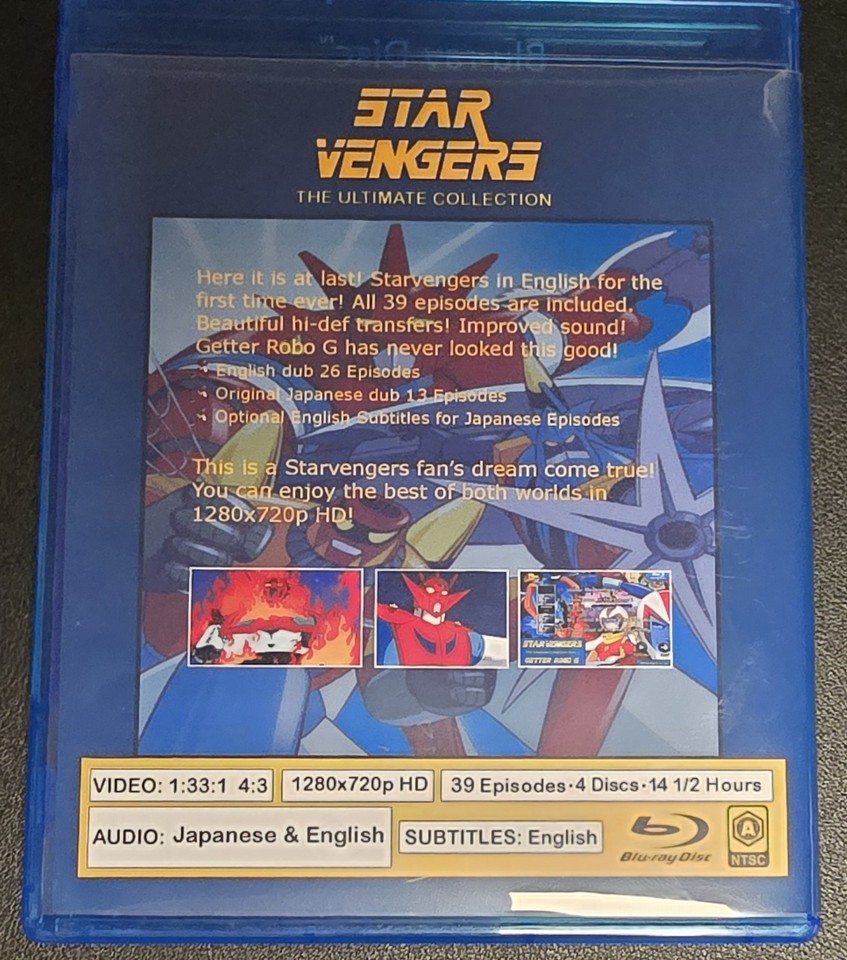STARVENGERS ULTIMATE COLLECTION Blu Ray! 39 EPS, 26 WITH ENGLISH DUB ...