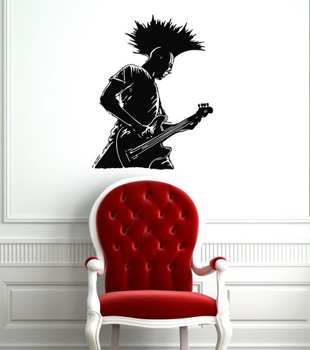 Wall Sticker Vinyl Decal Punk Musician Guitar Hard Rock Metal (ig1122 ...