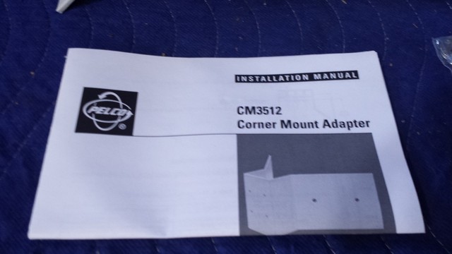 Pelco CM3512 Corner MT Adapter for Em3512 for sale online | eBay