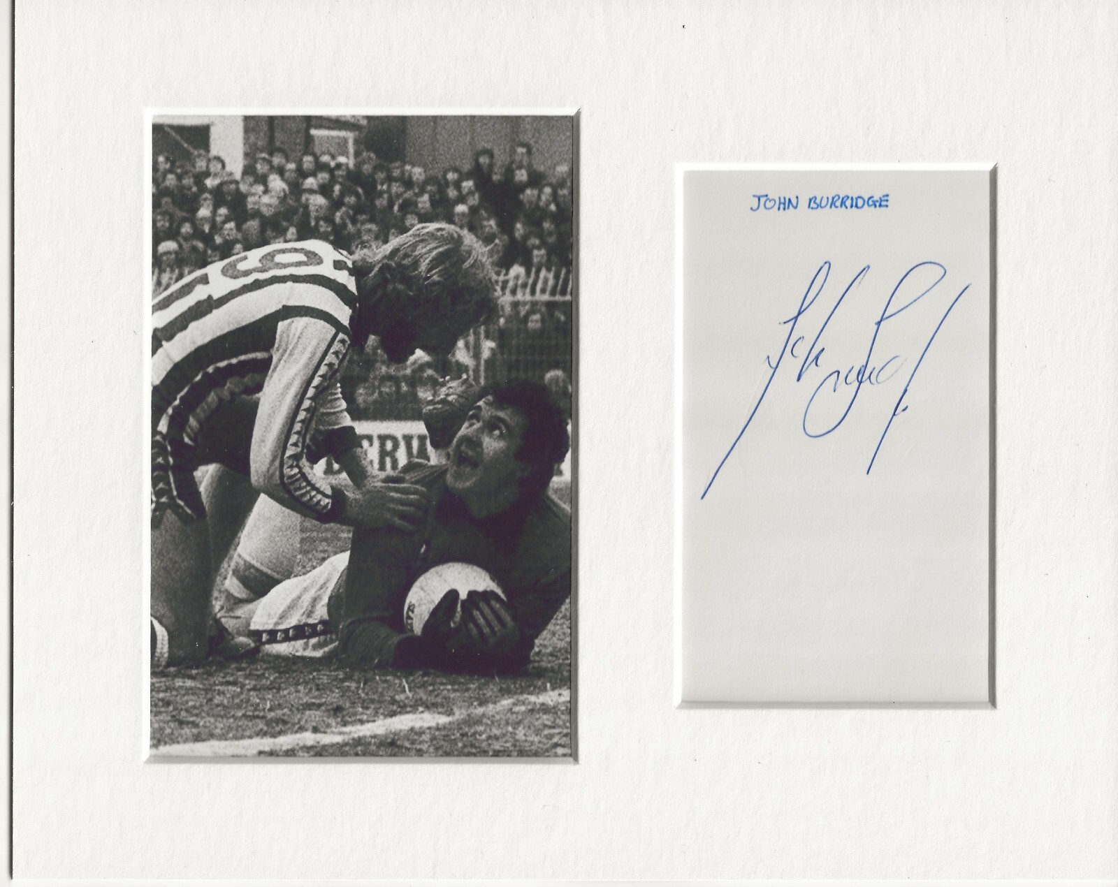 John Burridge crystal palace signed genuine authentic autograph UACC RD ...