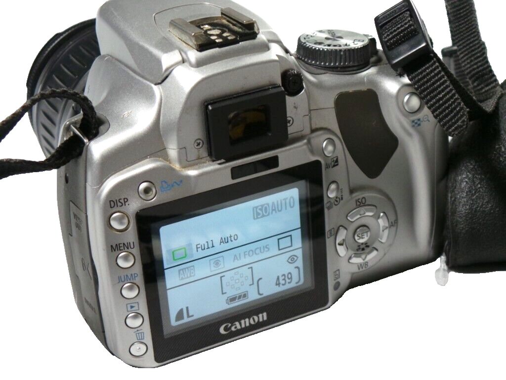 Canon Rebel XTi DS126151 DSLR Digital Camera EOS 400D 10.1MP Silver 18 ...