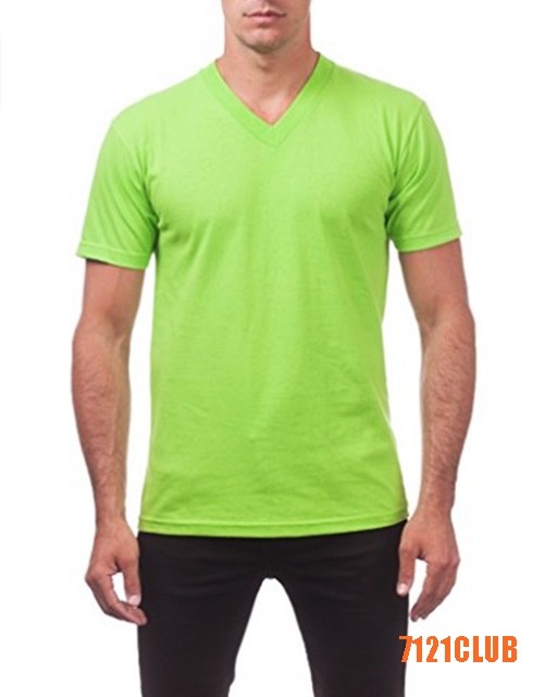 PRO CLUB MEN V NECK T SHIRT CAMO TEE PROCLUB PLAIN SHORT SLEEVE BIG ...