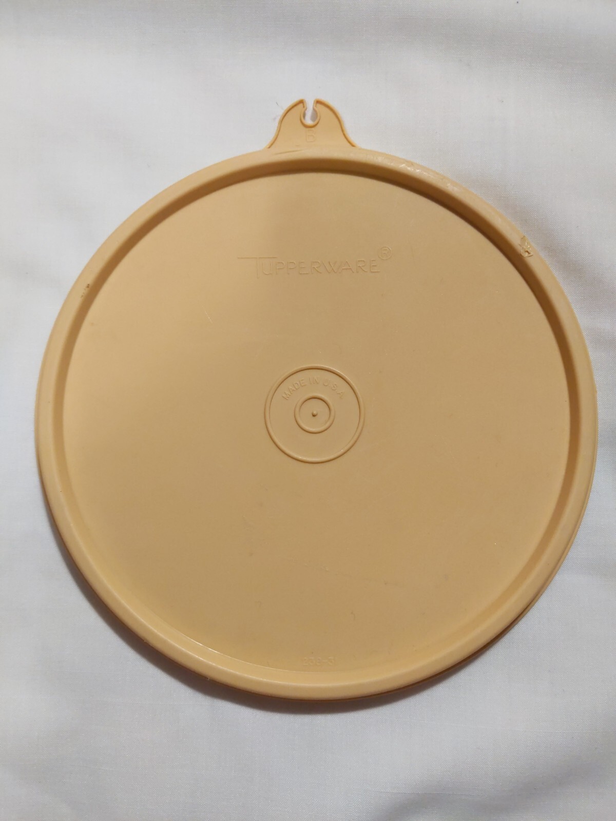 Vintage Tupperware Lid #238-31 Tan Round Replacement Lid Only 5.5 ...