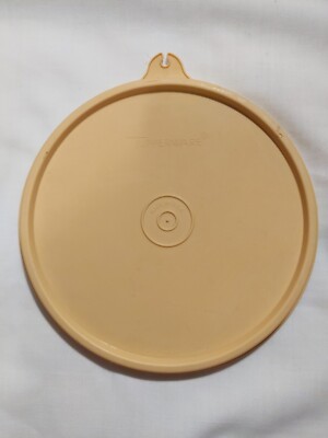 Vintage Tupperware Lid #238-31 Tan Round Replacement Lid Only 5.5 ...
