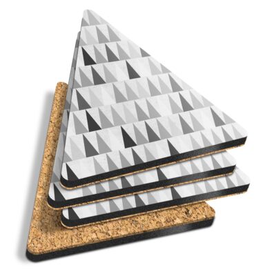 4x Triangle Coasters - BW - Abstract Pine Trees Christmas Xmas #35165 ...