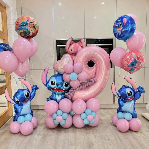 73pcs Disney Lilo & Stitch Theme Birthday Party Balloons Kit Pink ...