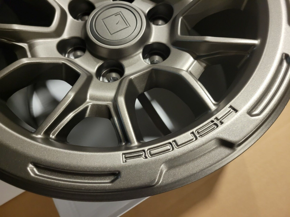New ROUSH R Wheels Fit 2021-2025 Ford Bronco Iridium Grey 17 x 8.5 SET ...