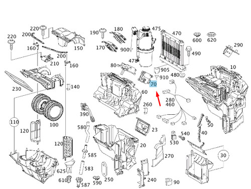 NEW MERCEDES-BENZ VITO W639 HEATER ACTUATOR MOTOR A0009060805 ORIGINAL ...