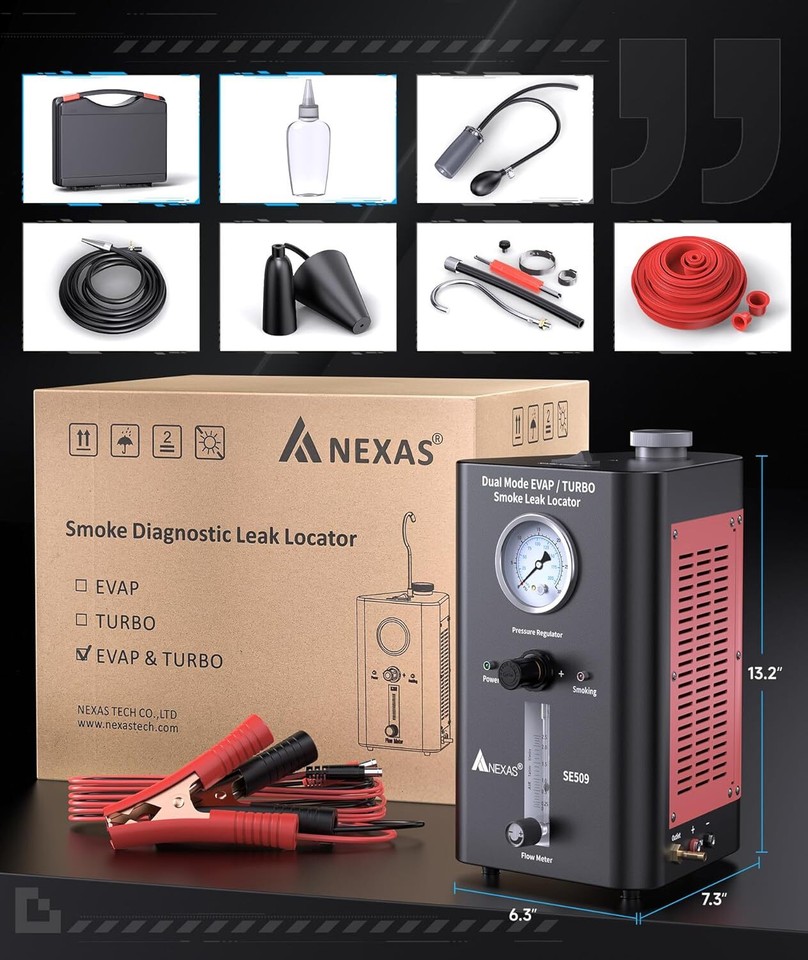 Automotive EVAP TURBO Smoke Machine Diagnostic Tool Vacuum Smoke Leak ...