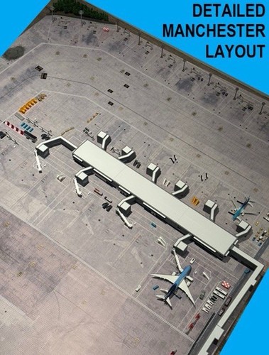 1:400 Manchester Airport A0 Model Airport Mat Layout Page 2 | eBay UK