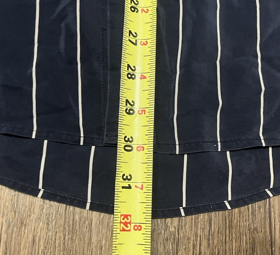 Ralph Lauren Purple Label Italian Silk Button Up Shirt Men's M Navy ...