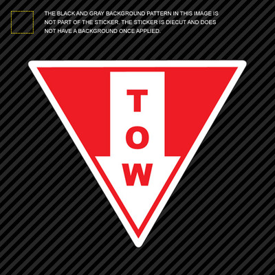 TOW Point Sticker Die Cut Decal Self Adhesive Vinyl racing safety car ...