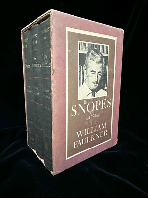 Vintage William Faulkner Snopes Books Trilogy Box Set Third Printing ...