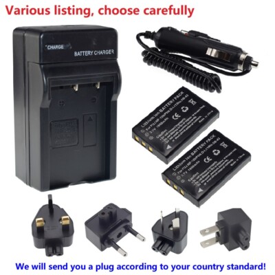 NP-120/D-L17/DB-43 Battery or charger for Fuji Pentax F10 MX4 MX550 ...