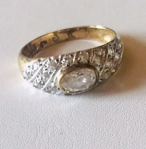 Vintage 1999s Clear Crystal Band Ring HSN Sz.7 | eBay