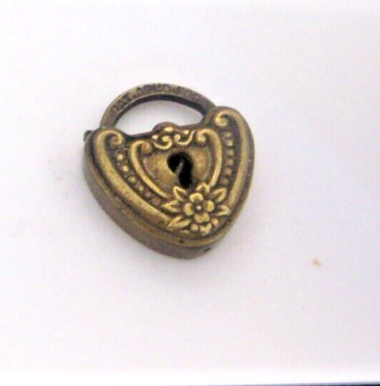 Vintage Heart Lock Charm Pat Applied For | eBay