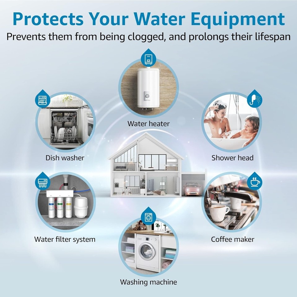 AQUA CREST FXHTC Water Filter, Whole House Water Filter, Well Water ...