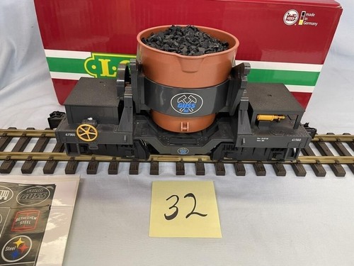 LEHMANN LGB G SCALE MODEL TRAIN 41560 SLAG DUMP HOT METAL CAR FREE ...