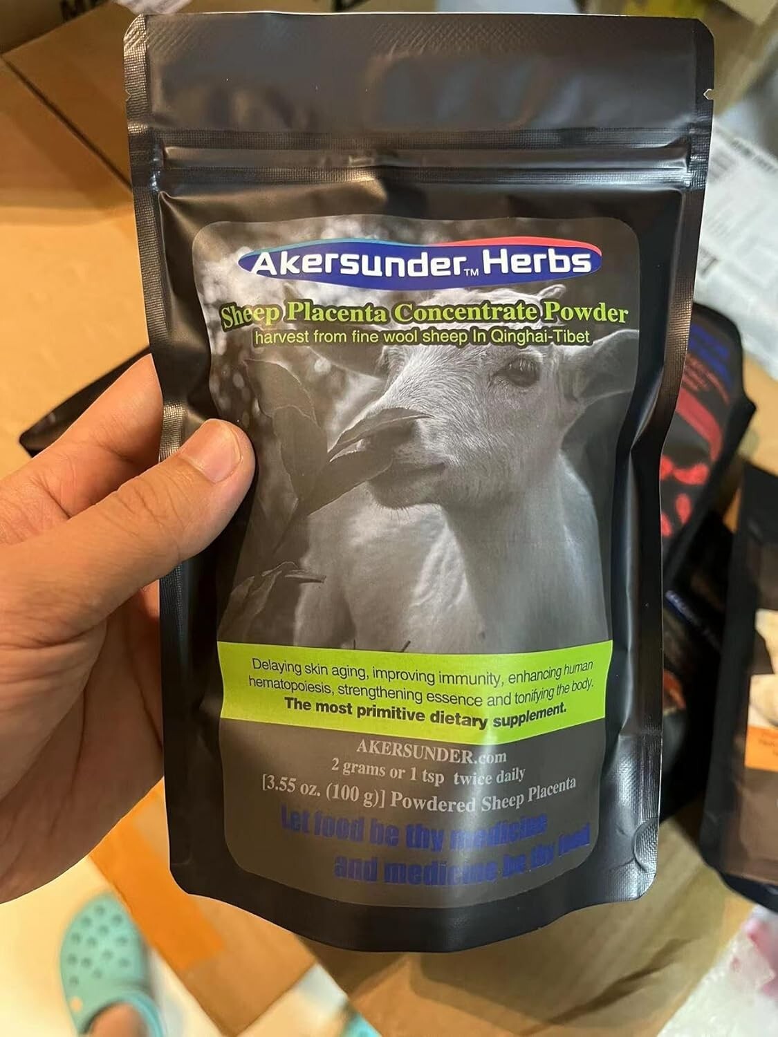 Sheep Ovine Placenta Extract Concentrate Freeze-Dried Powder 100 Grams ...