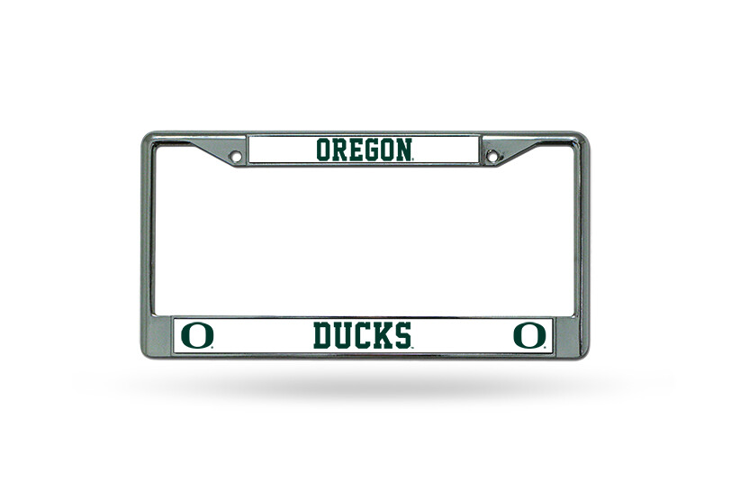 OREGON DUCKS EMBOSSED CHROME LICENSE PLATE FRAME #5 - NEW | eBay