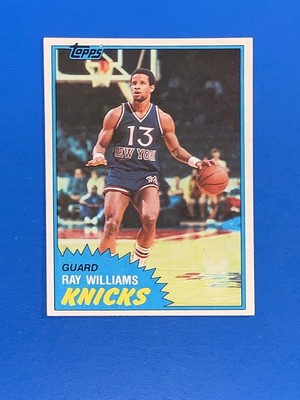 1981-82 Topps Ray Williams Basketball Card #28 New York Knicks Set ...