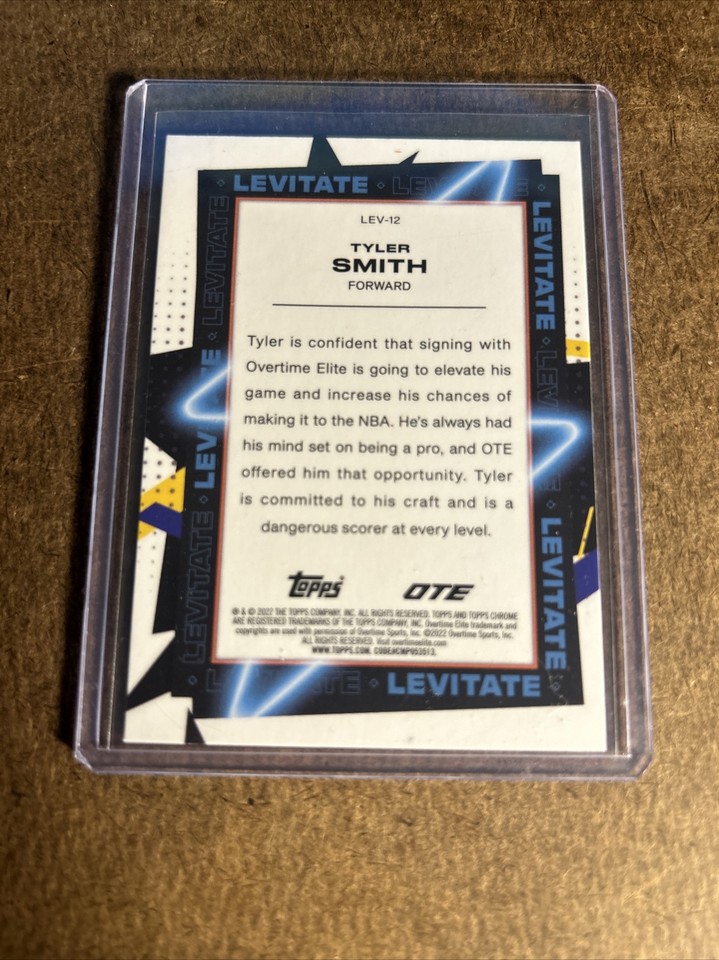 2022 Topps Chrome OTE Basketball Levitate Refractor TYLER SMITH Card ...