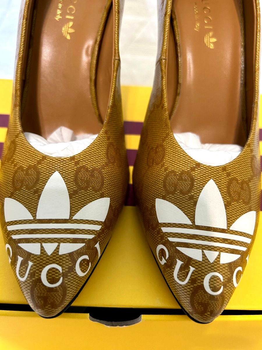 GUCCI x Adidas Crystal Original GG Canvas Trefoil logo Pumps GUCCI x Adidas Crystal Original GG Canvas Trefoil logo Pumps