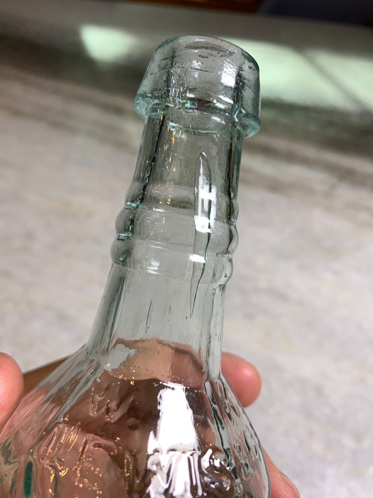 RARE Antique Aqua Open Pontil Applied Top W.K. Lewis & Co Sauce Bottle ...