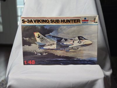 Vintage ESCI 1:48 S-3A Viking Sub Hunter Model Kit Plane NEW Open Box ...